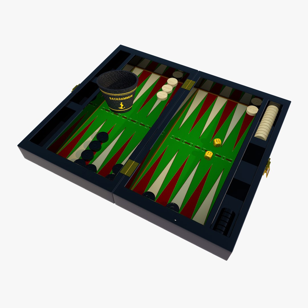 3D backgammon - TurboSquid 1691405