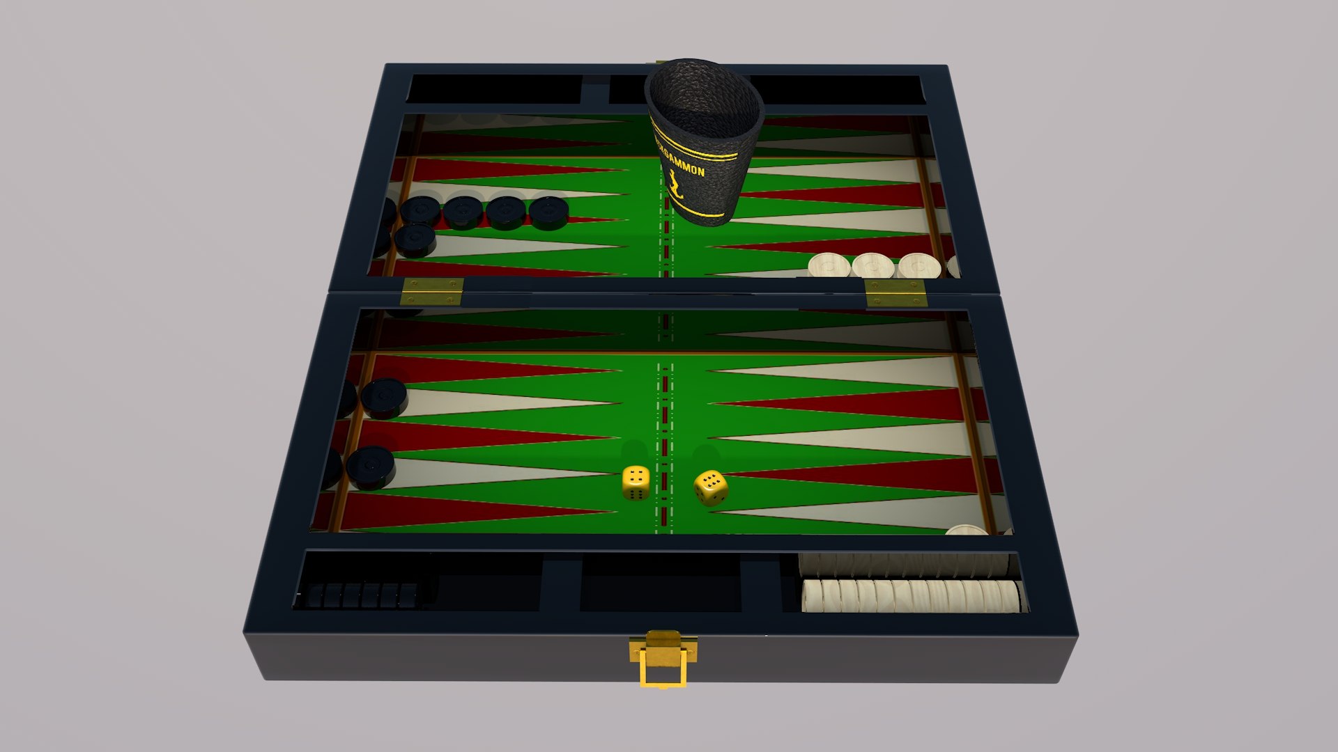 3D backgammon - TurboSquid 1691405