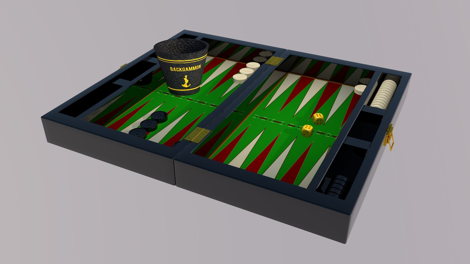 3D backgammon - TurboSquid 1691405