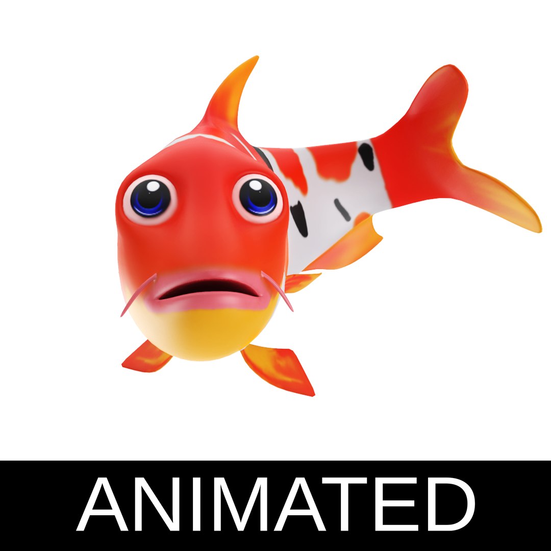 3D Model Koi Fish Toon Animation - TurboSquid 1586187