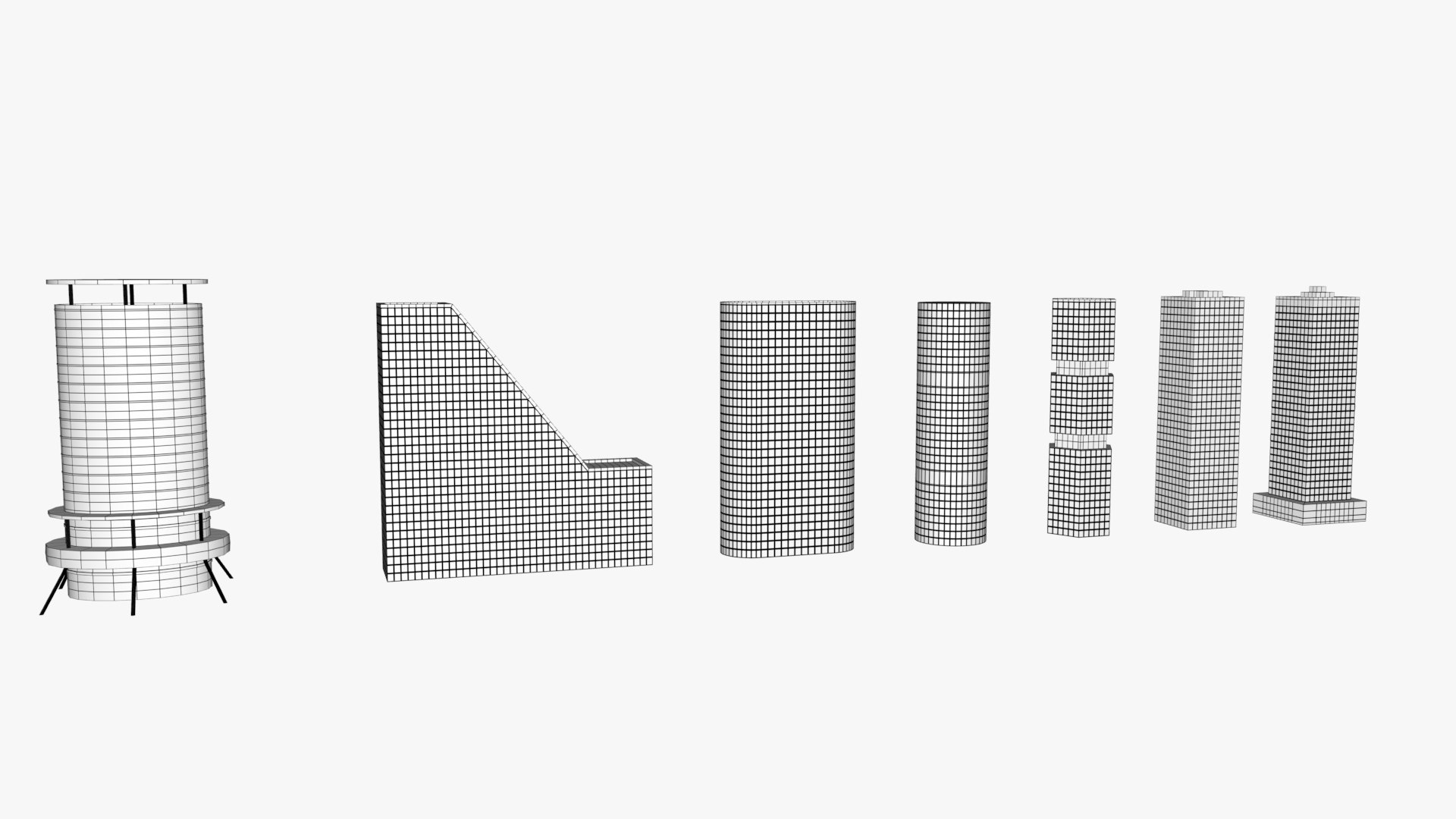 Skyscrapers Tower 3D Model - TurboSquid 1898310