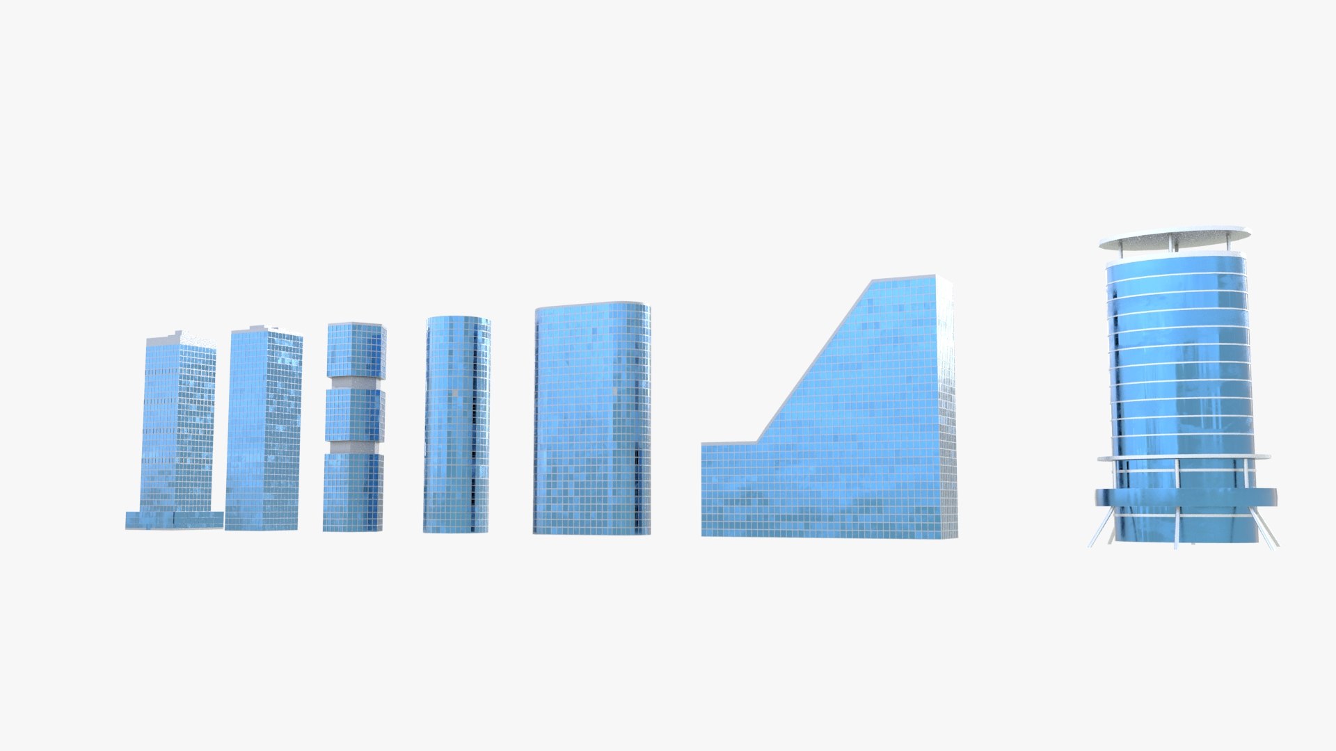 Skyscrapers Tower 3D Model - TurboSquid 1898310