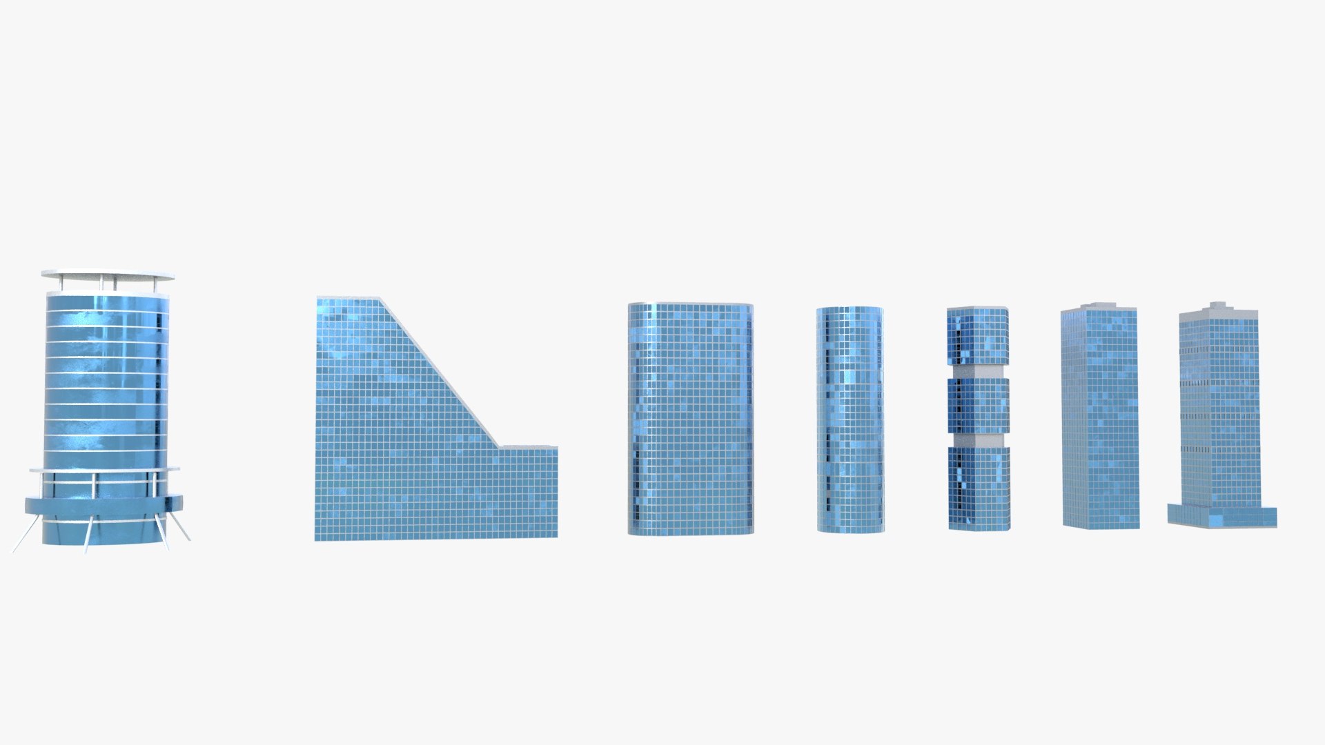 Skyscrapers Tower 3D Model - TurboSquid 1898310