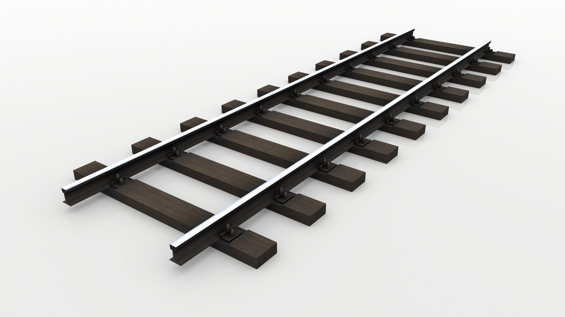 Wooden Railway Track 3D Model - TurboSquid 1975900