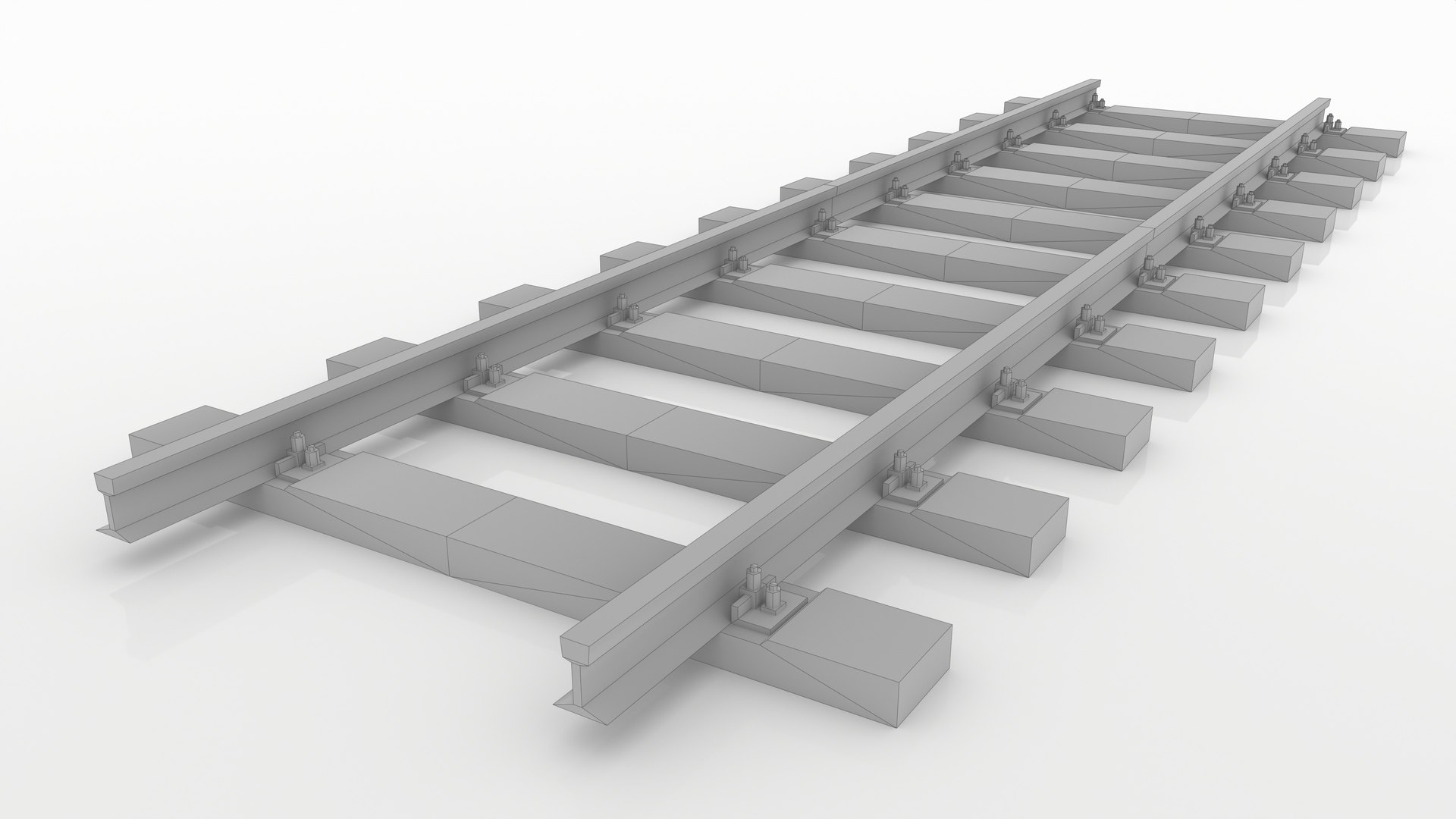 Wooden Railway Track 3D Model - TurboSquid 1975900