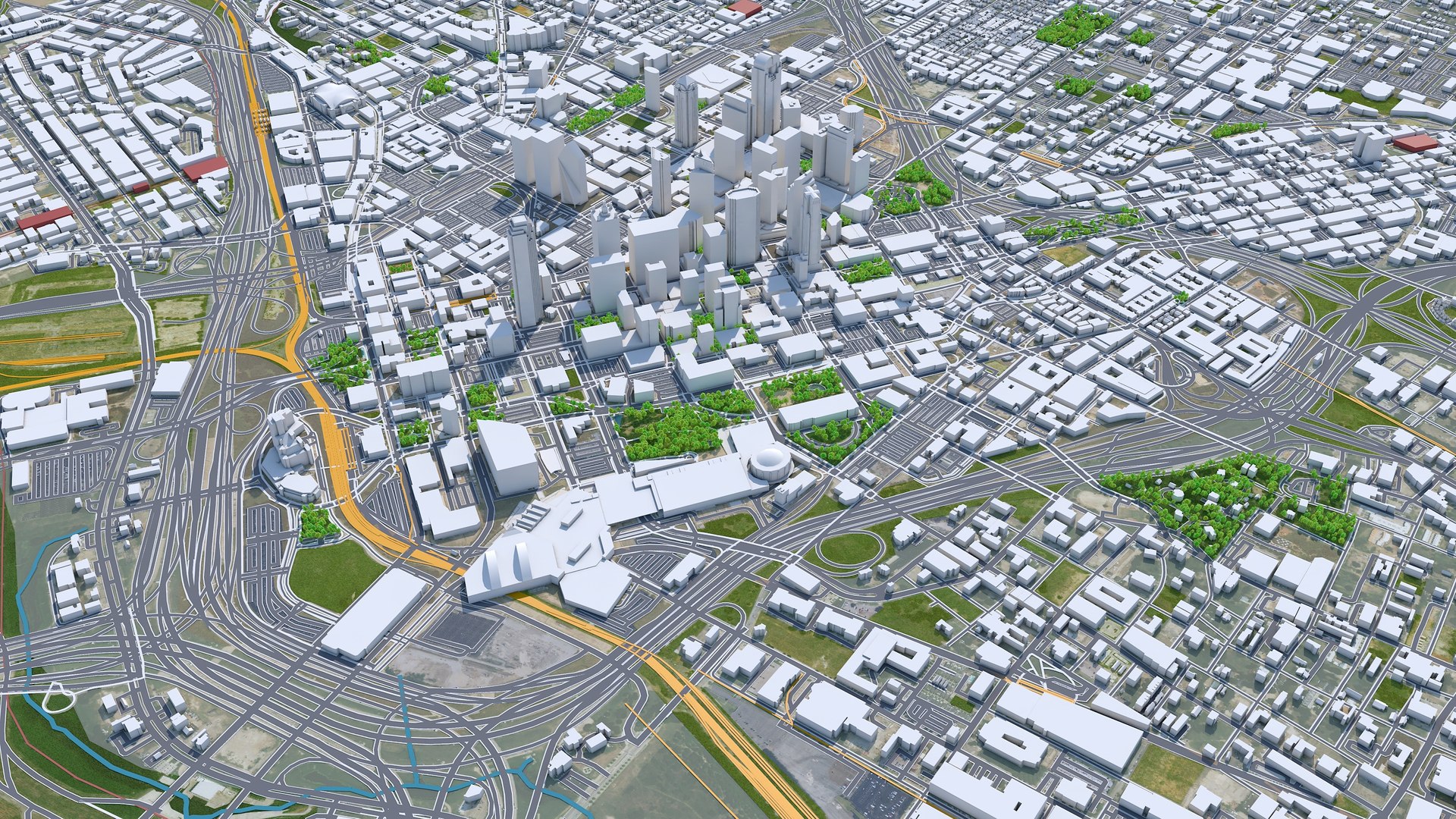 3D Dallas Downtown Texas USA - TurboSquid 1988754