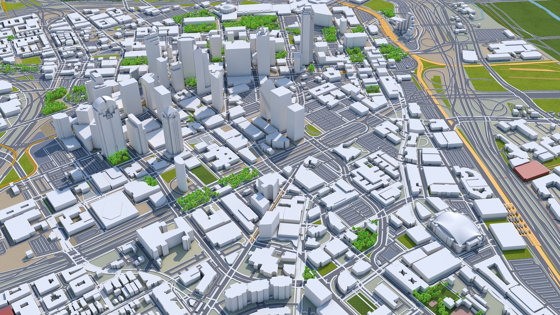 3D Dallas Downtown Texas USA - TurboSquid 1988754