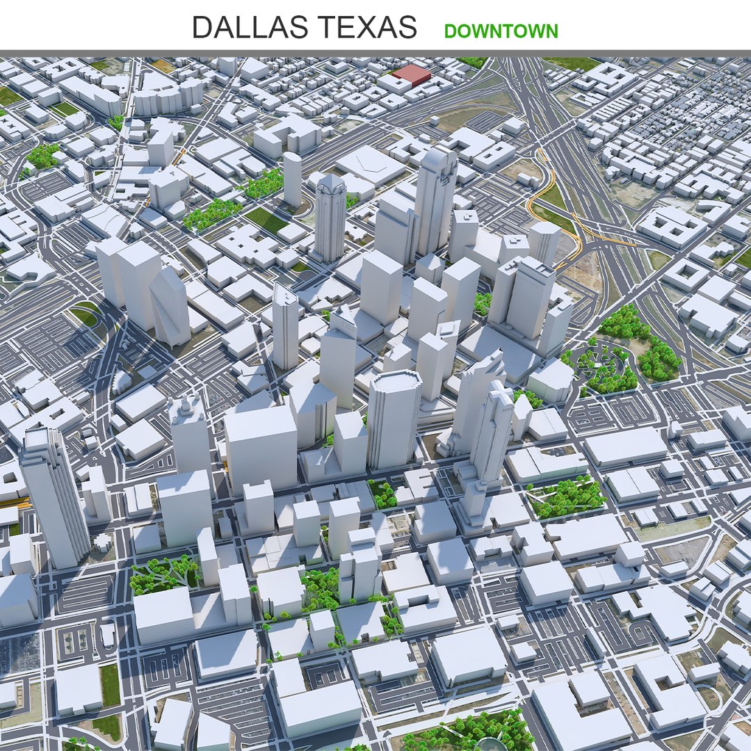 3D Dallas Downtown Texas USA - TurboSquid 1988754