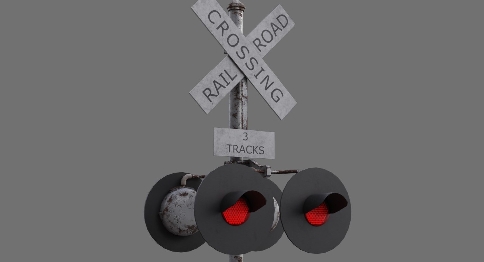 Railroad Crossing 1b 3D Model - TurboSquid 1245272