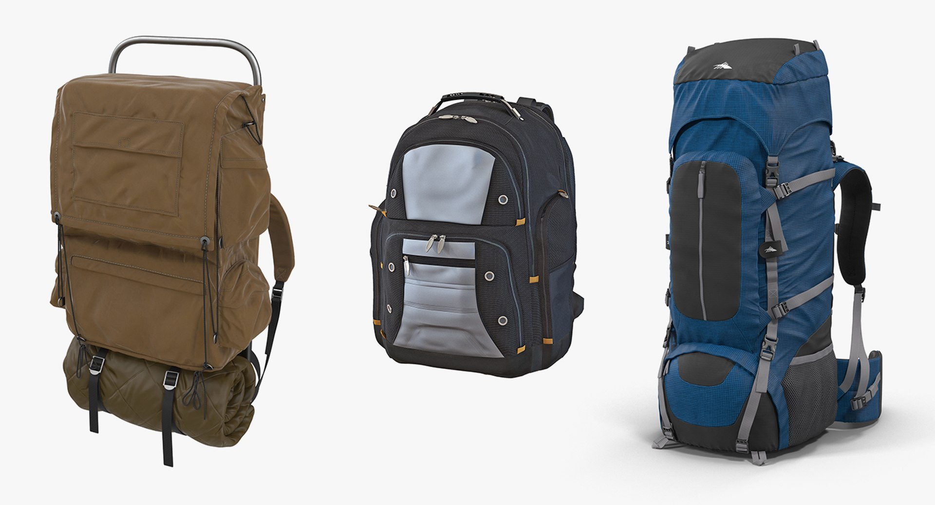3D Backpacks 5 - TurboSquid 1244949