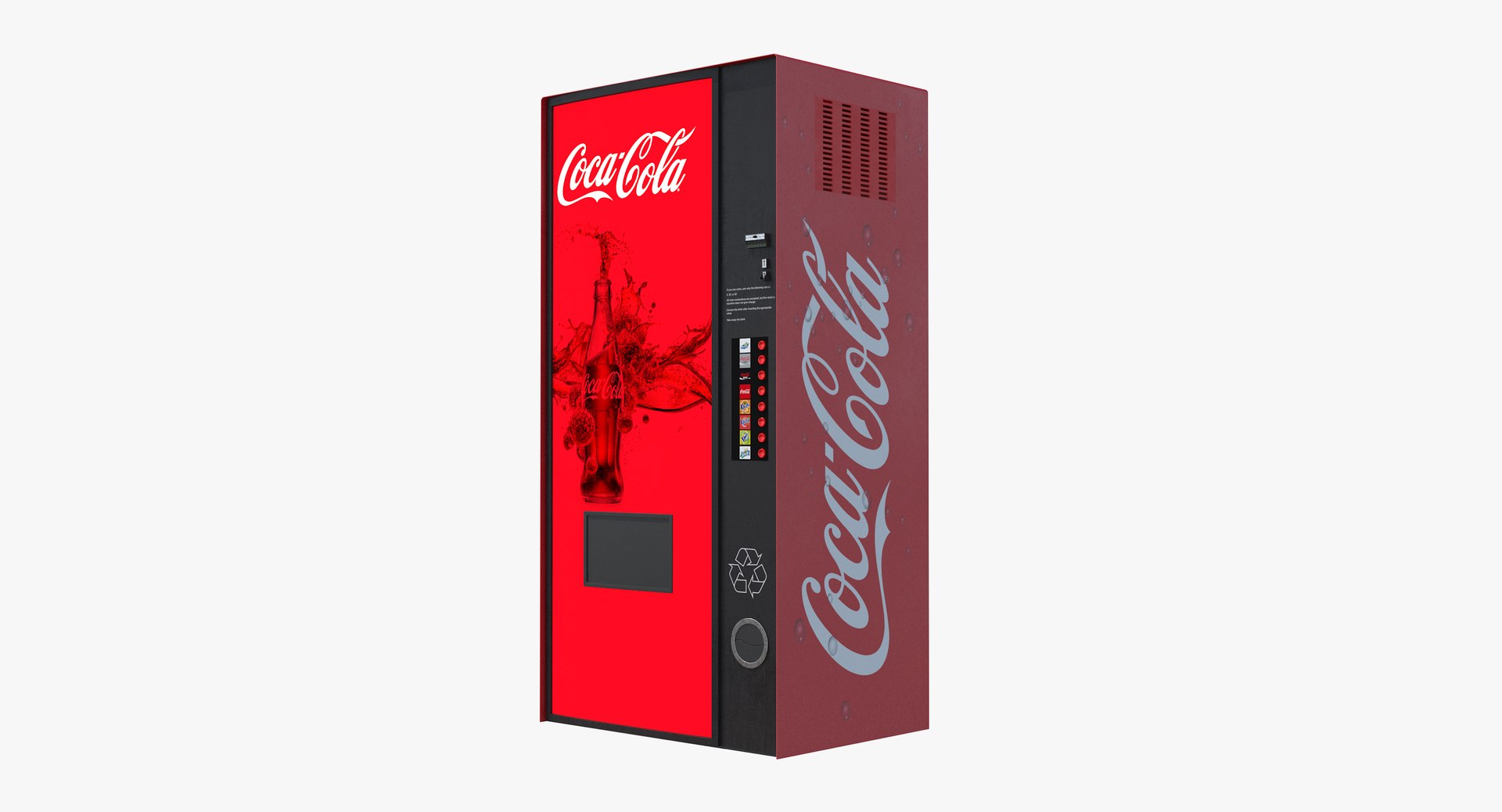 Coke Vending Machine 3D Model - TurboSquid 1171825