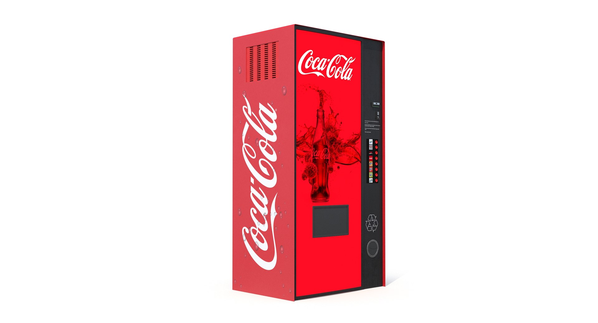 Coke Vending Machine 3D Model - TurboSquid 1171825