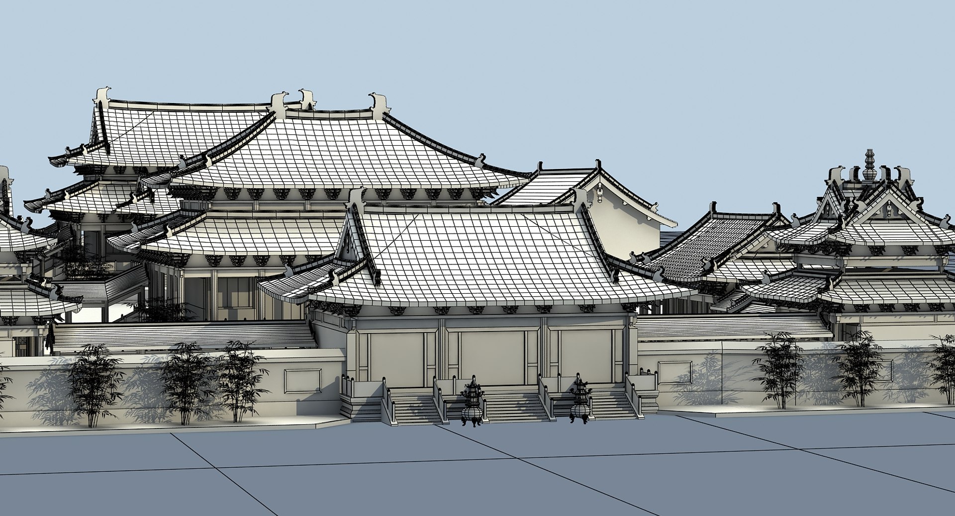Ancient Chinese Building Model - TurboSquid 1447732