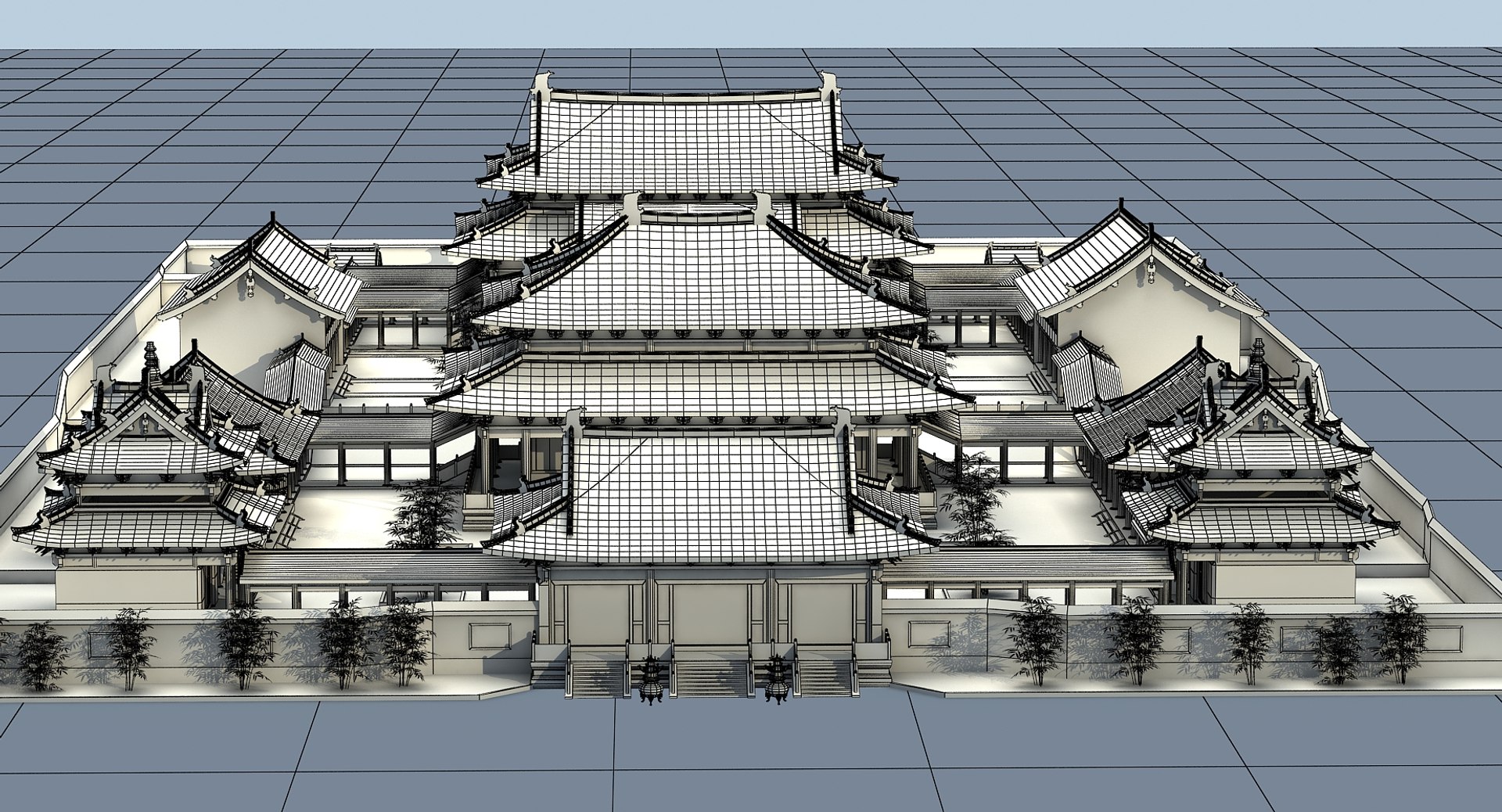 Ancient Chinese Building Model - TurboSquid 1447732