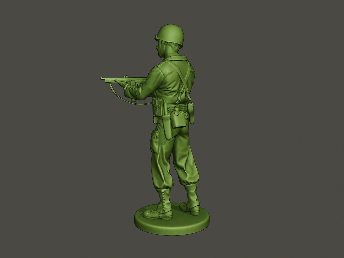 3D American Soldier Ww2 Shooting - TurboSquid 1405106