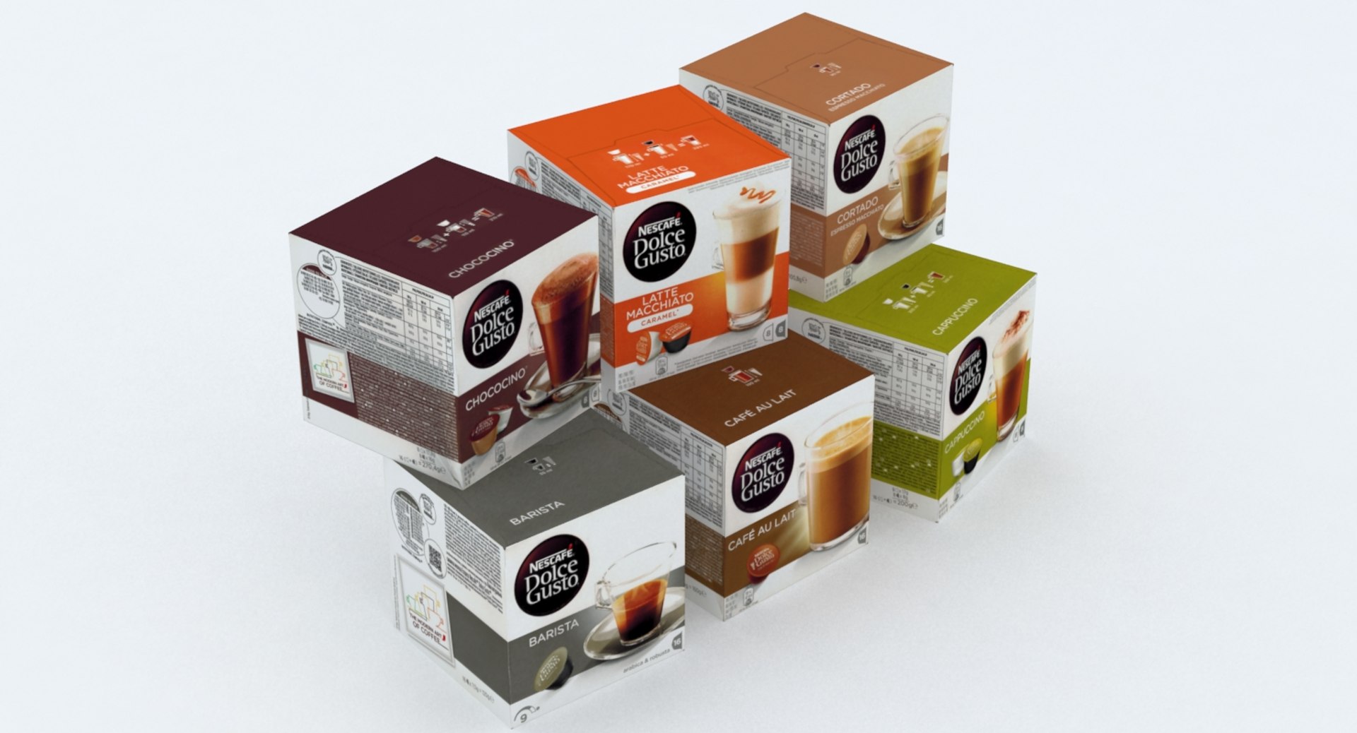 3D Model Nescafe Dolce Gusto Boxes - TurboSquid 1197858