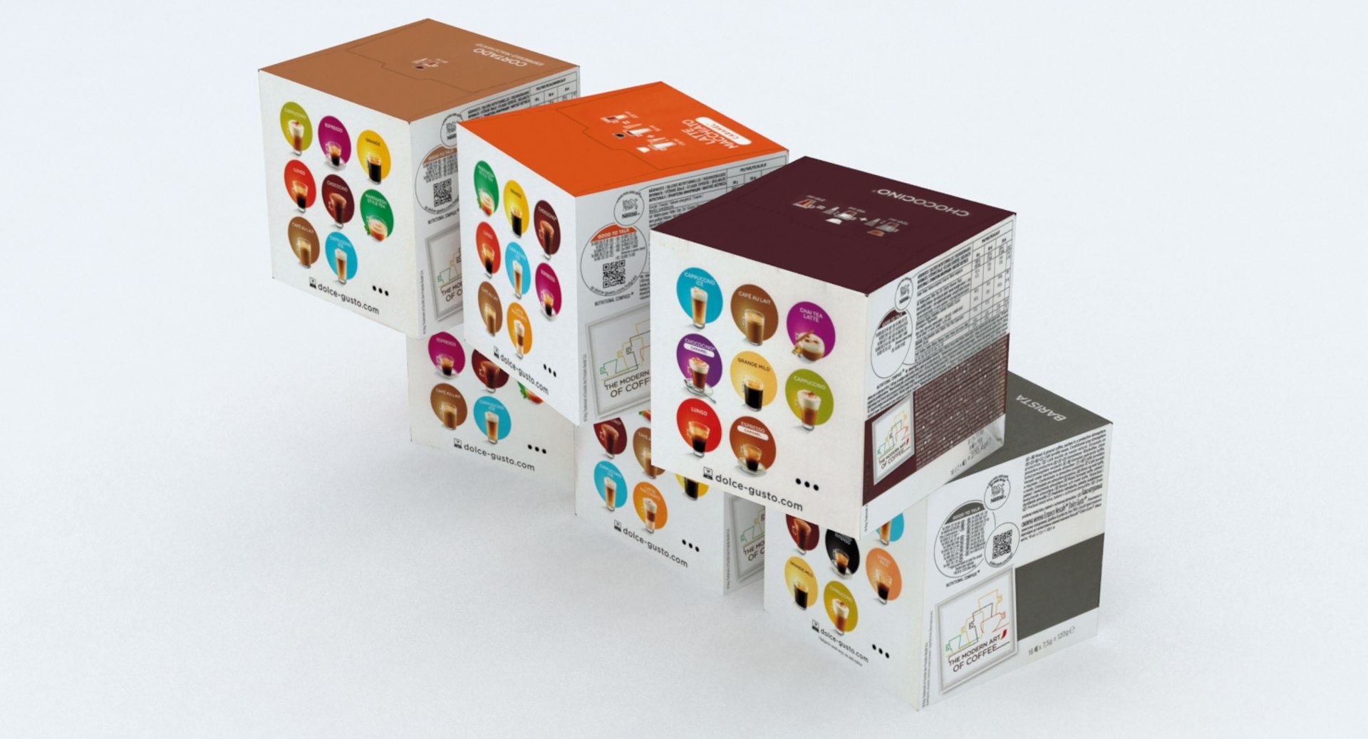 3D Model Nescafe Dolce Gusto Boxes - TurboSquid 1197858