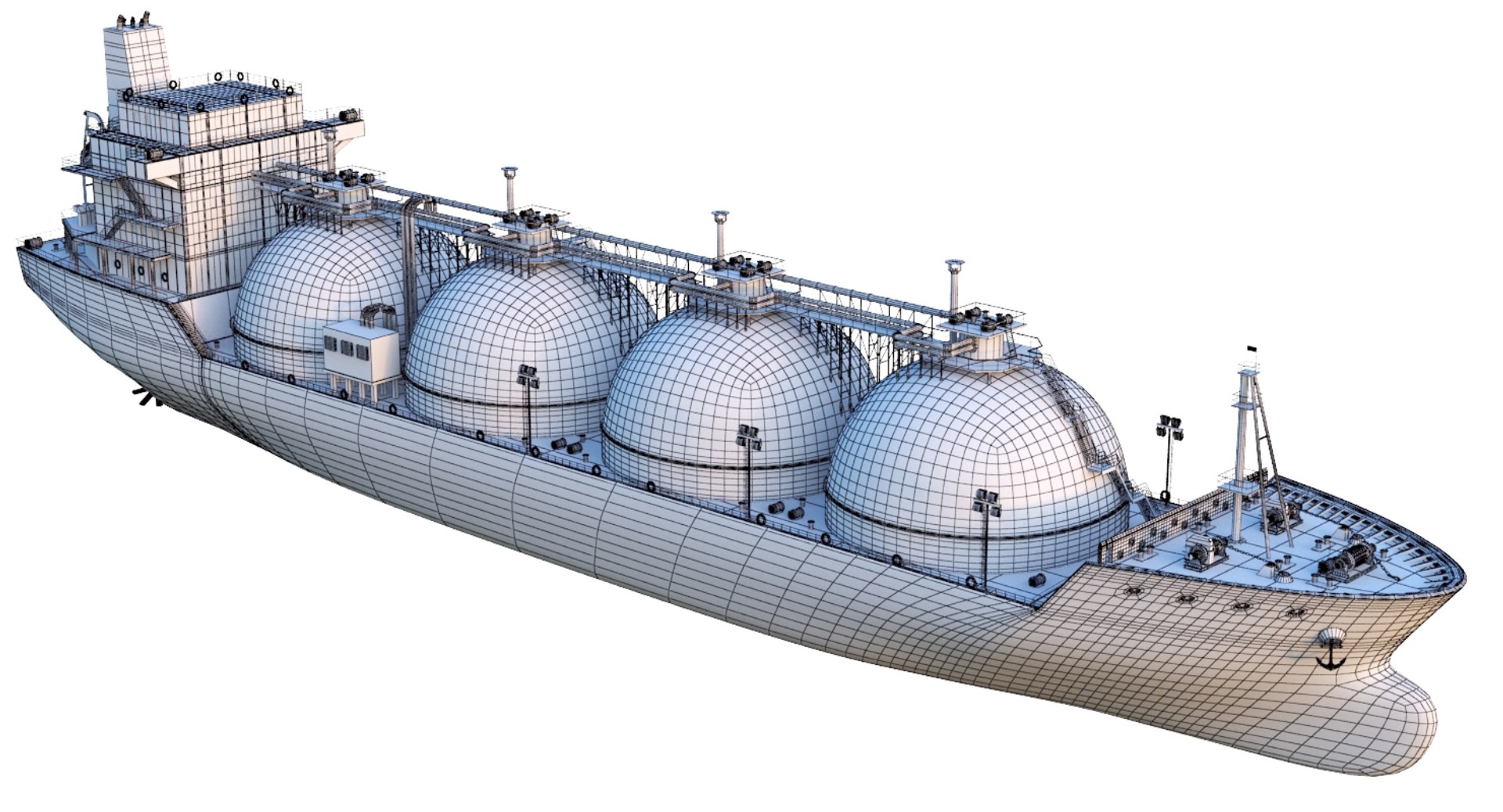 3D tanker ship model - TurboSquid 1381020