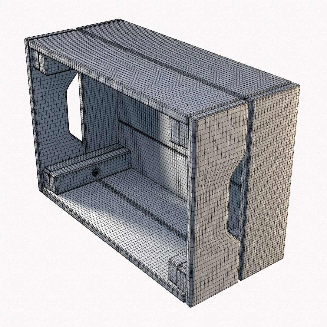 3D Realistic Wooden Crate Pbr - TurboSquid 1646771