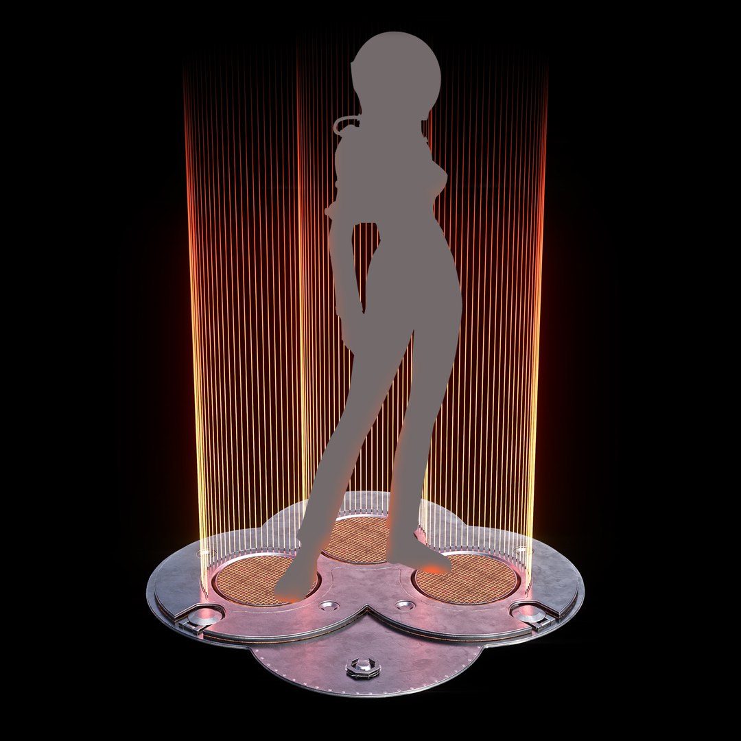 Sci Fi Turntable 3d Model