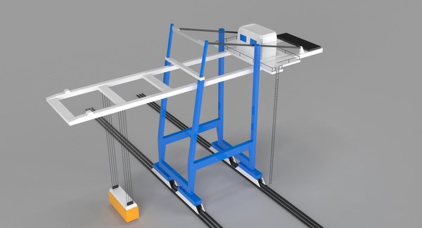 3D container loader model - TurboSquid 1339373