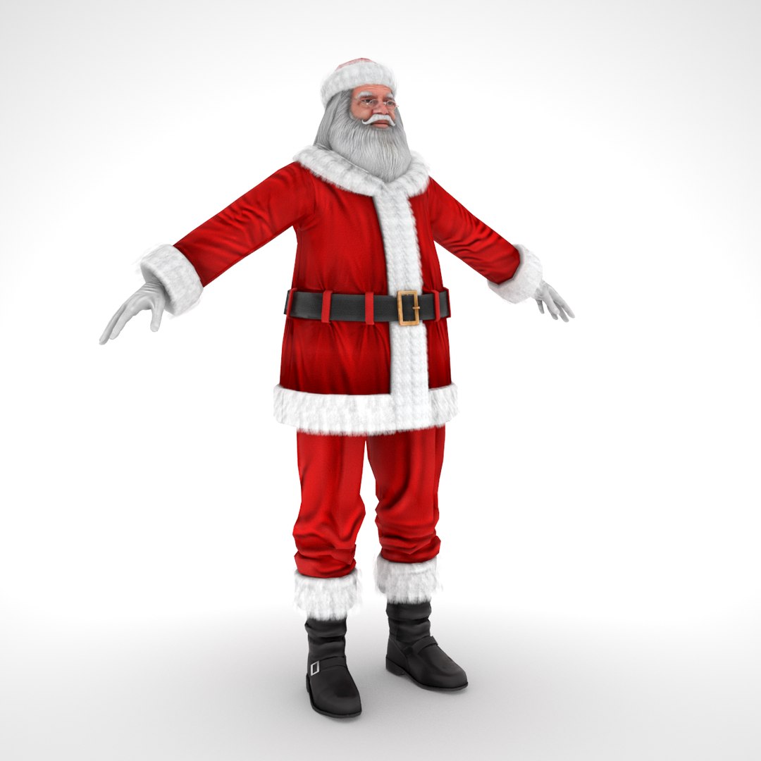 3D Santa Claus Model - TurboSquid 1199314