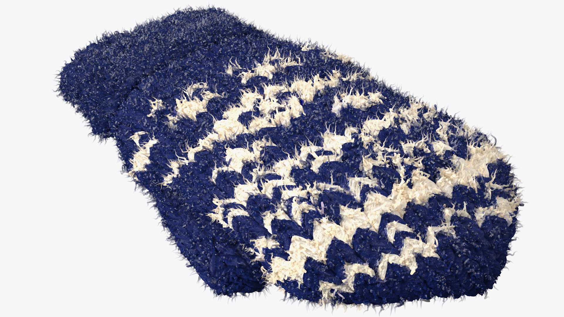 3D Knitted Blue Wool Mittens - TurboSquid 1567114