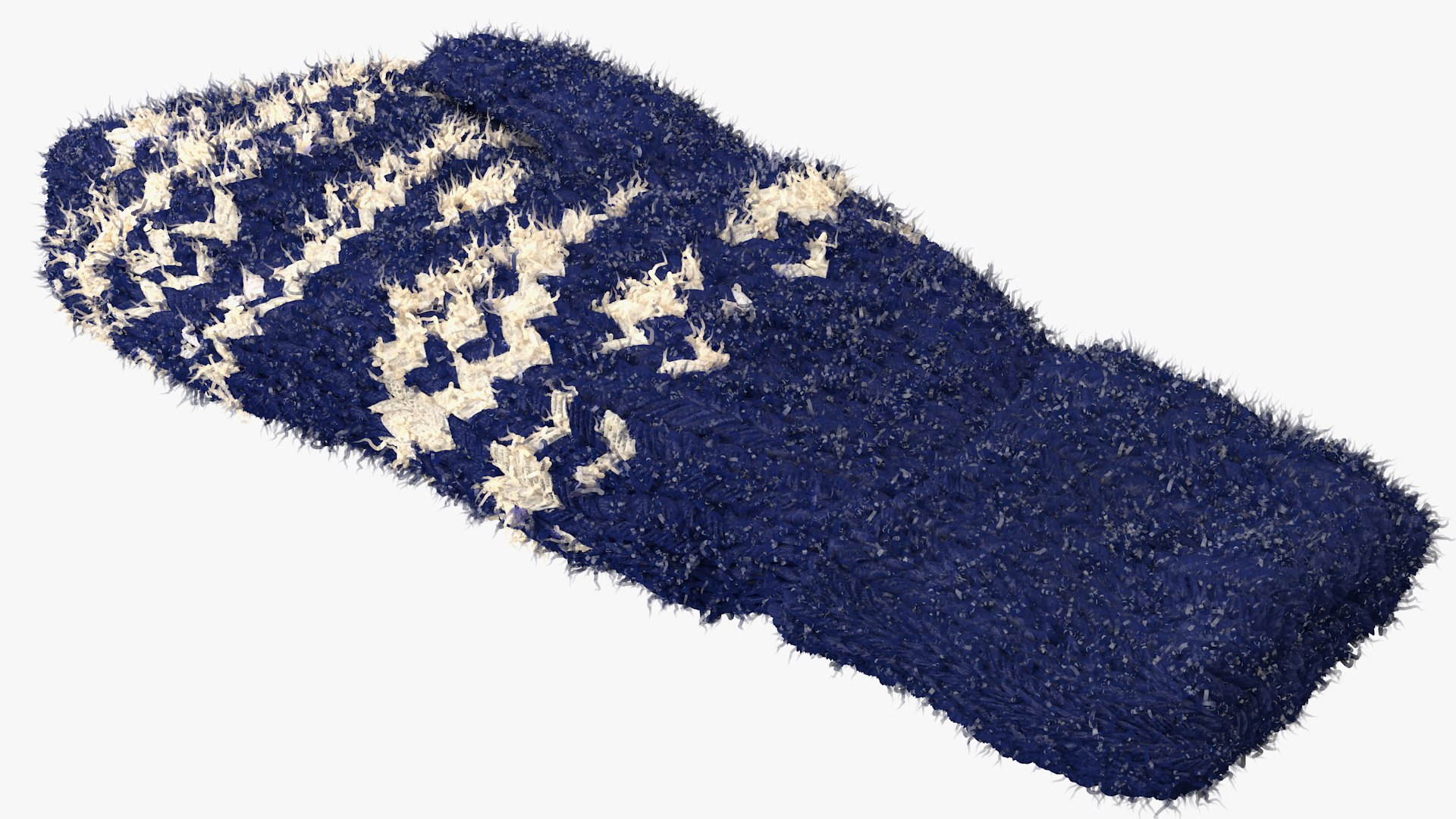 3D Knitted Blue Wool Mittens - TurboSquid 1567114