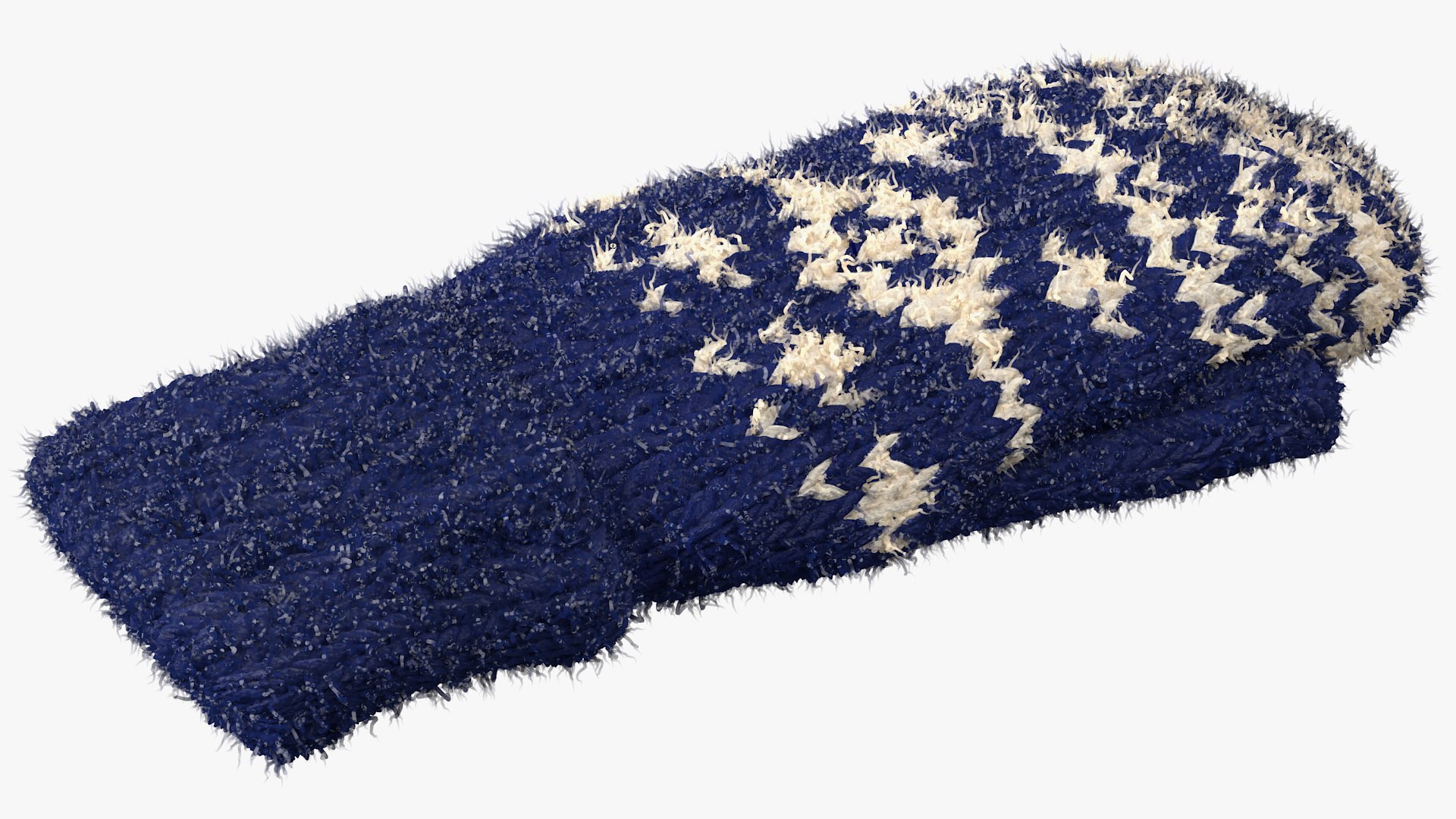 3D Knitted Blue Wool Mittens - TurboSquid 1567114