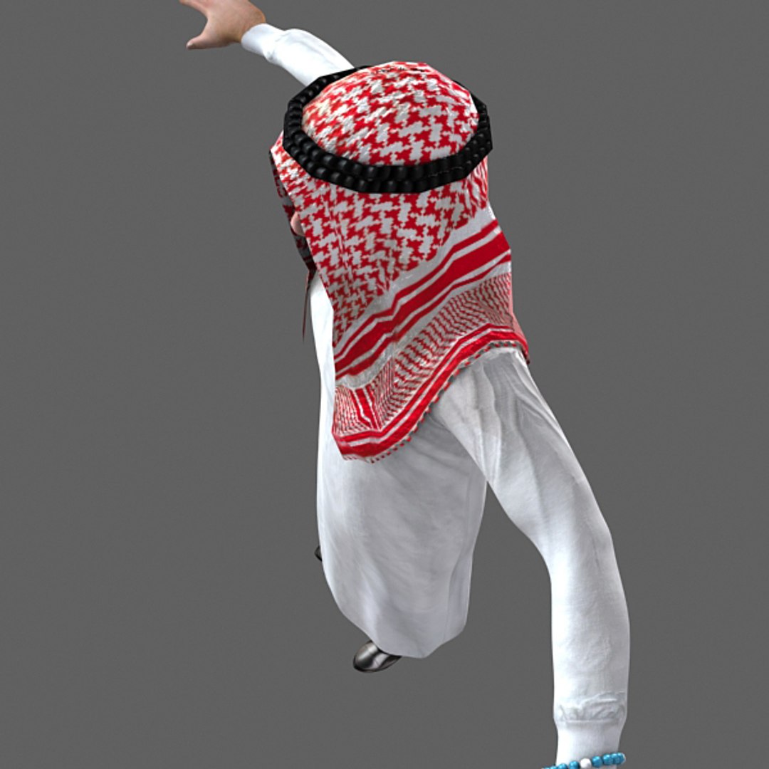 3d 3ds realistic arabic male character
