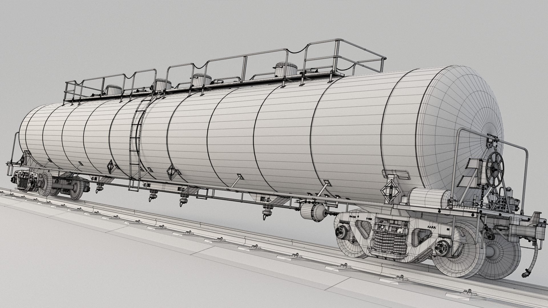 3D model train tank tanker - TurboSquid 1524218