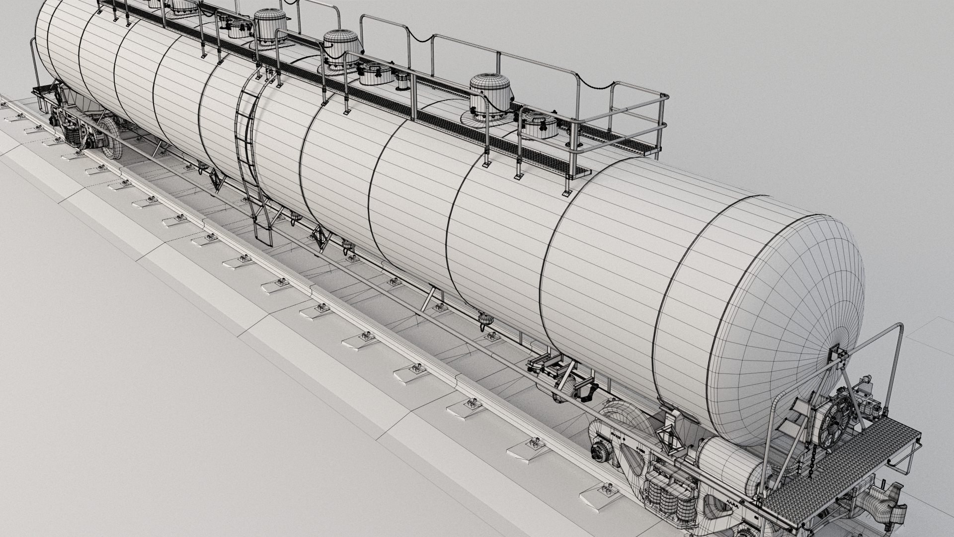 3D model train tank tanker - TurboSquid 1524218