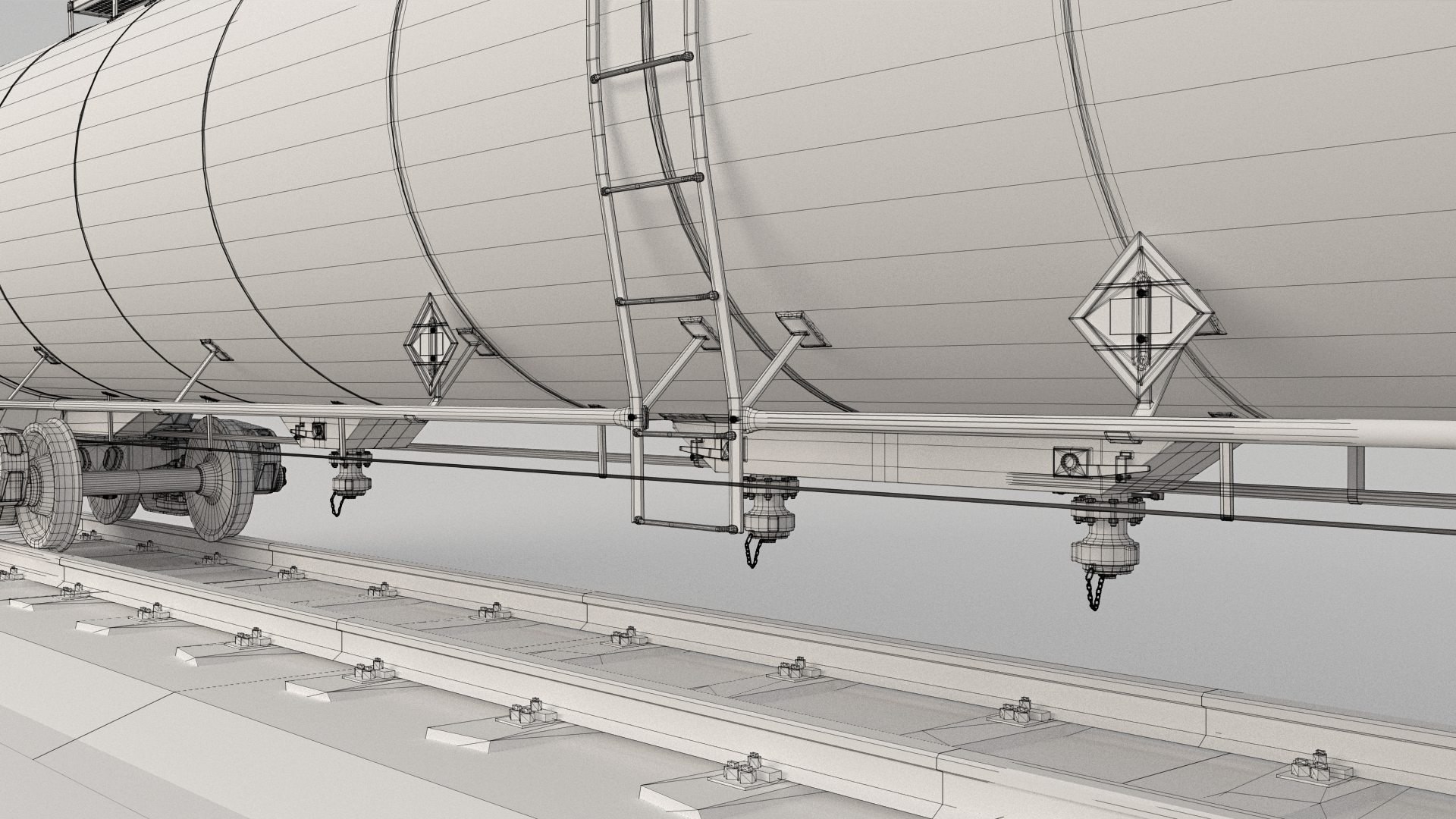 3D model train tank tanker - TurboSquid 1524218