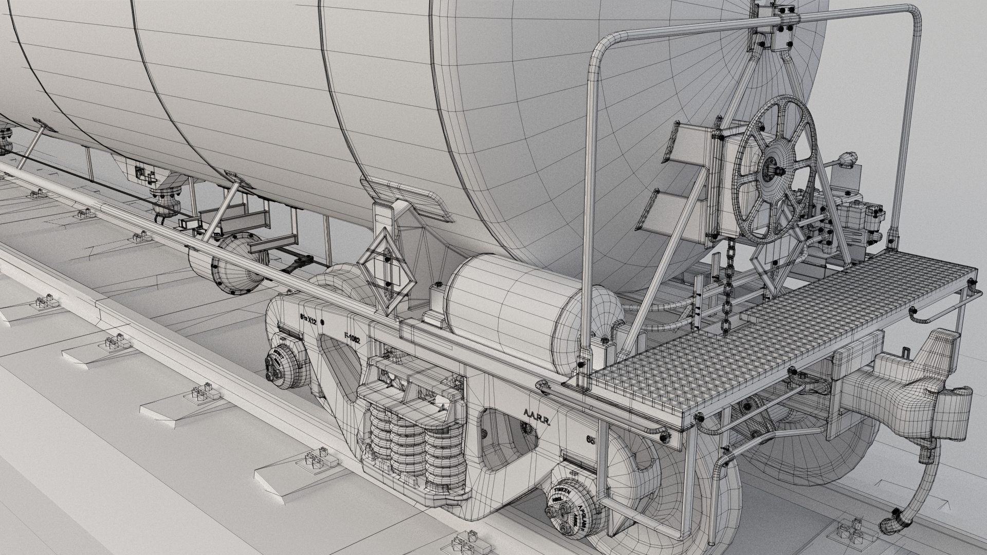 3D model train tank tanker - TurboSquid 1524218