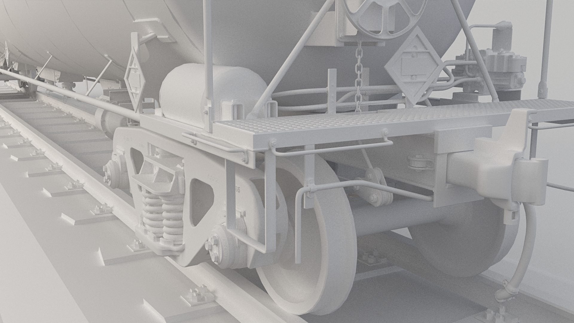 3D model train tank tanker - TurboSquid 1524218