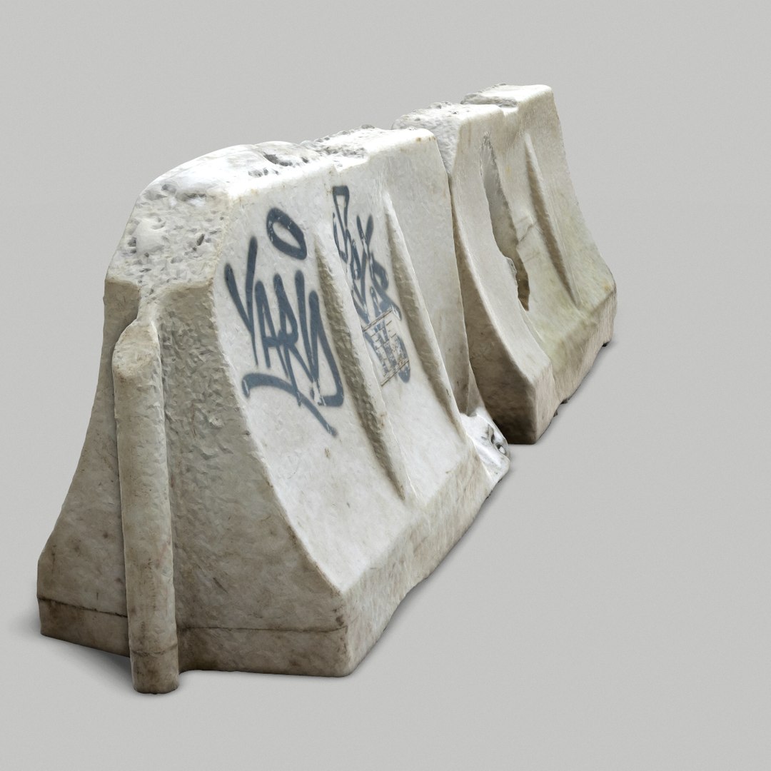 Road Block Model - TurboSquid 1437691