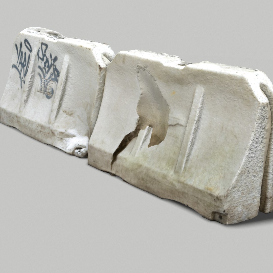 Road Block Model - TurboSquid 1437691