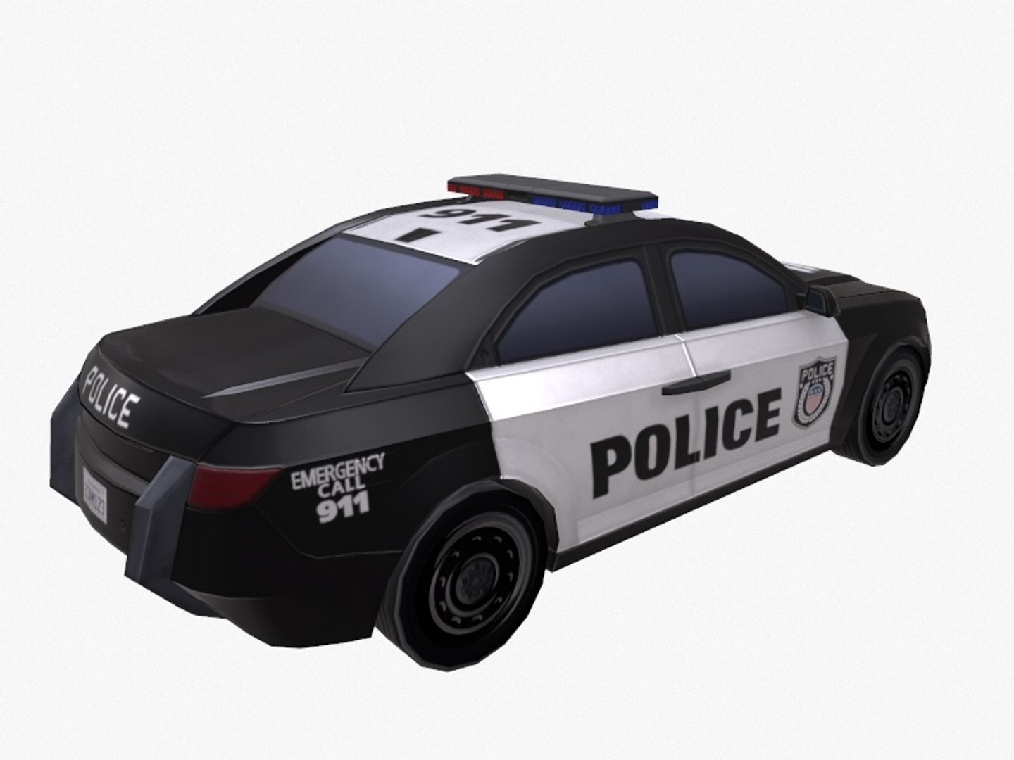 Car Police 3D Model - TurboSquid 1368947