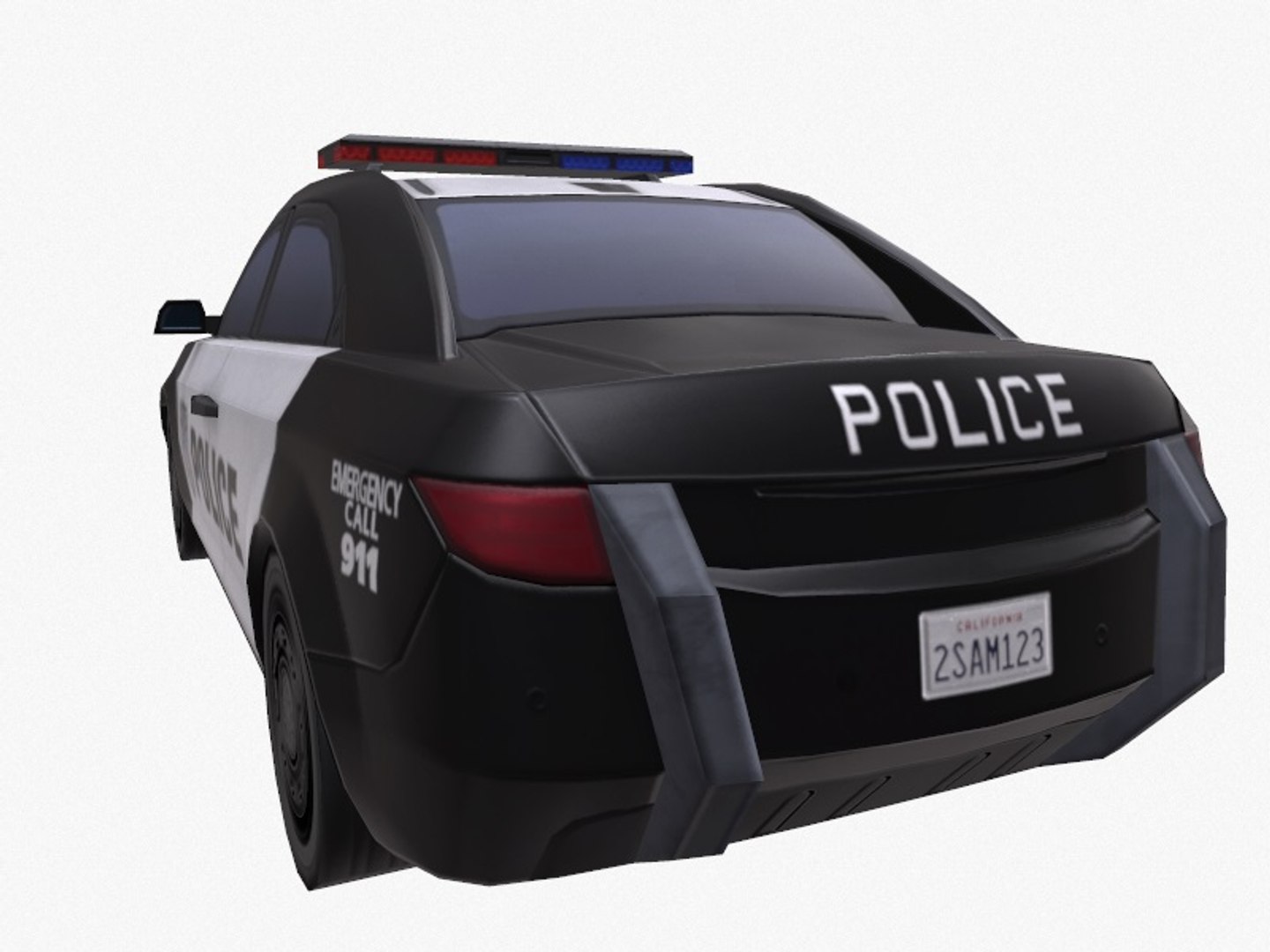 Car Police 3D Model - TurboSquid 1368947