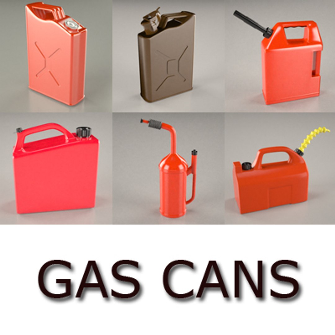 3d Gas Cans Model