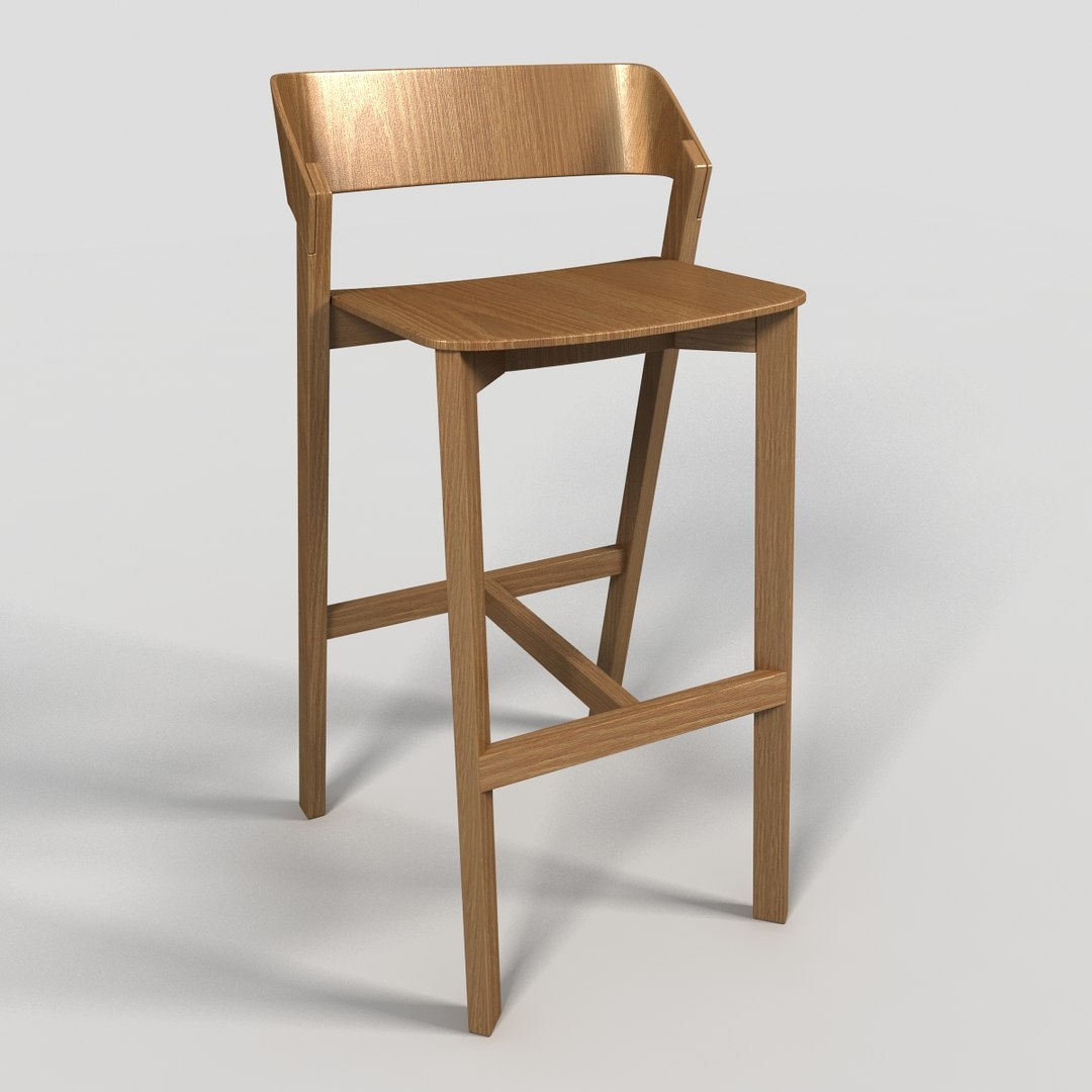 3d model bar stool