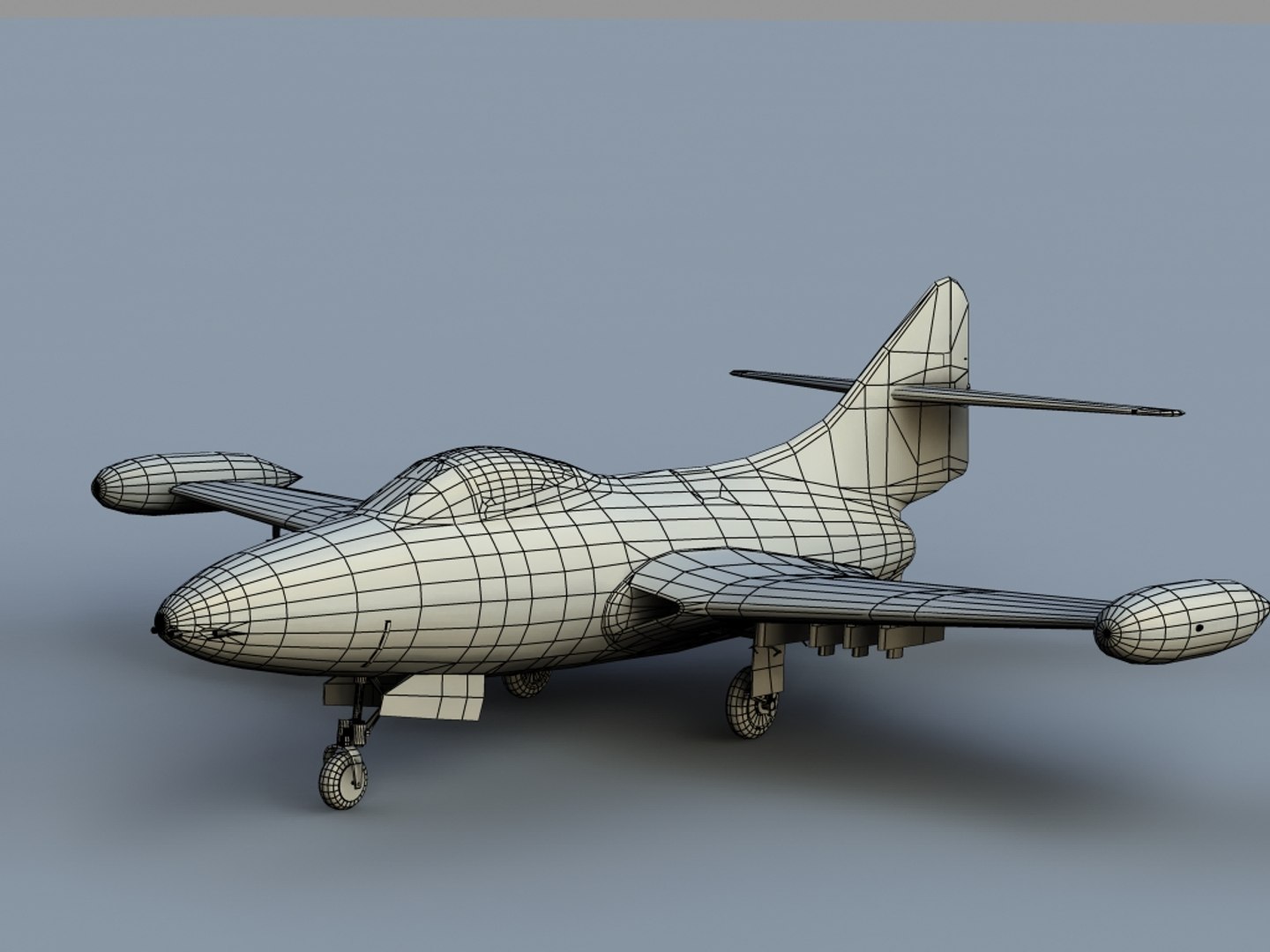 3d F9f Fighter Panther