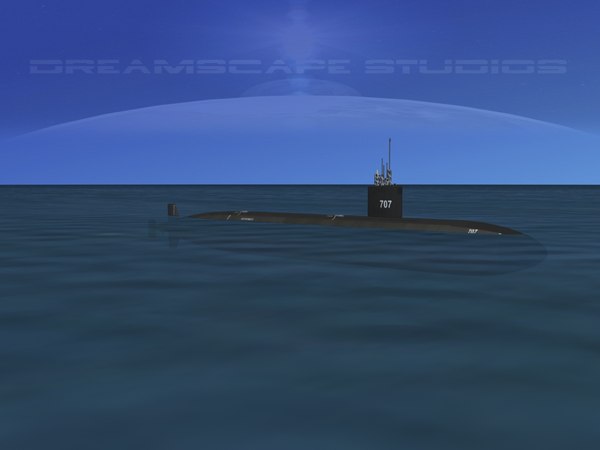 modelo 3d Los Angeles clase USS Portsmouth SSN-707 - TurboSquid 908666