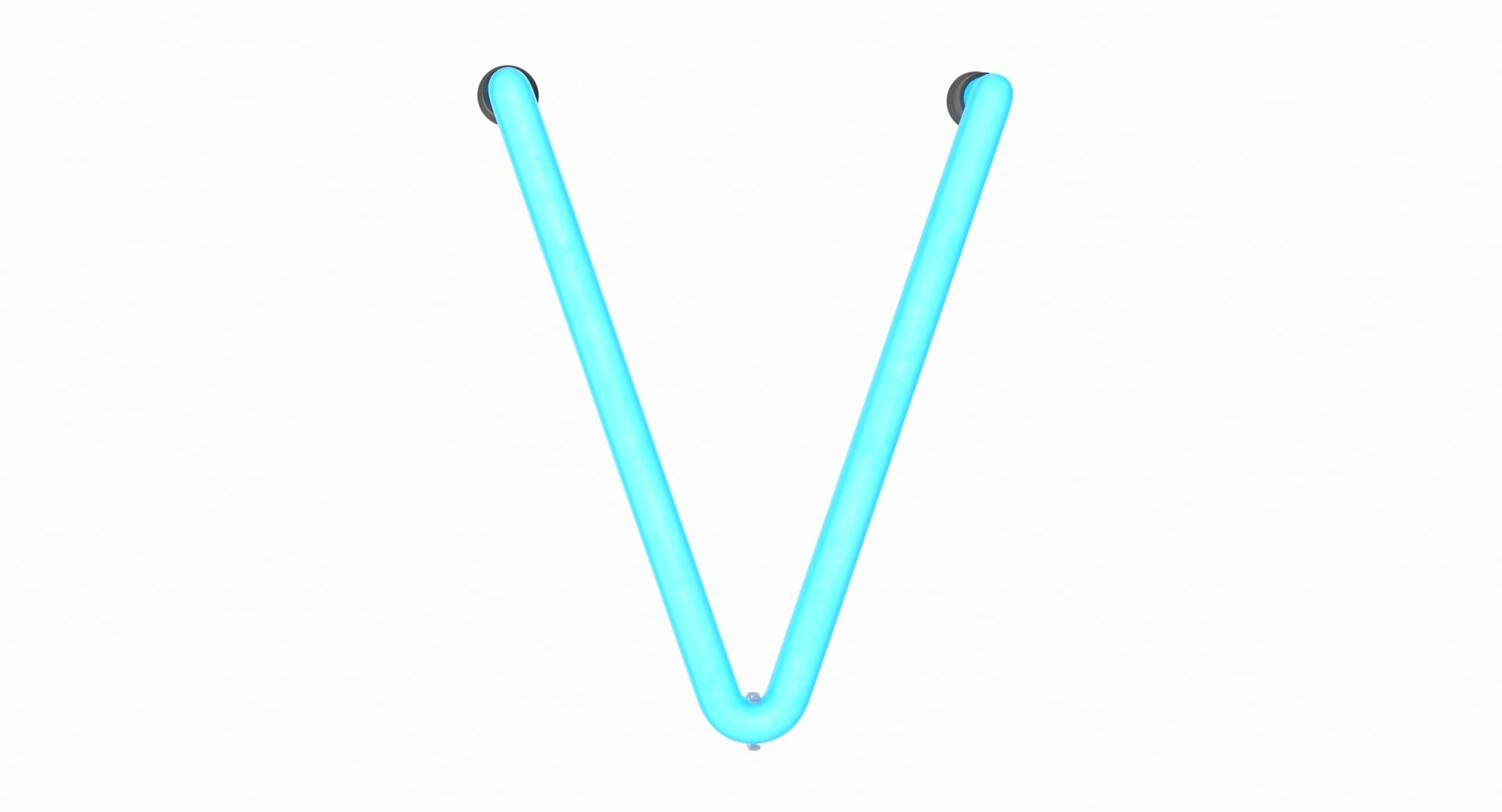 3D Neon Letter V Alphabet - TurboSquid 1639595