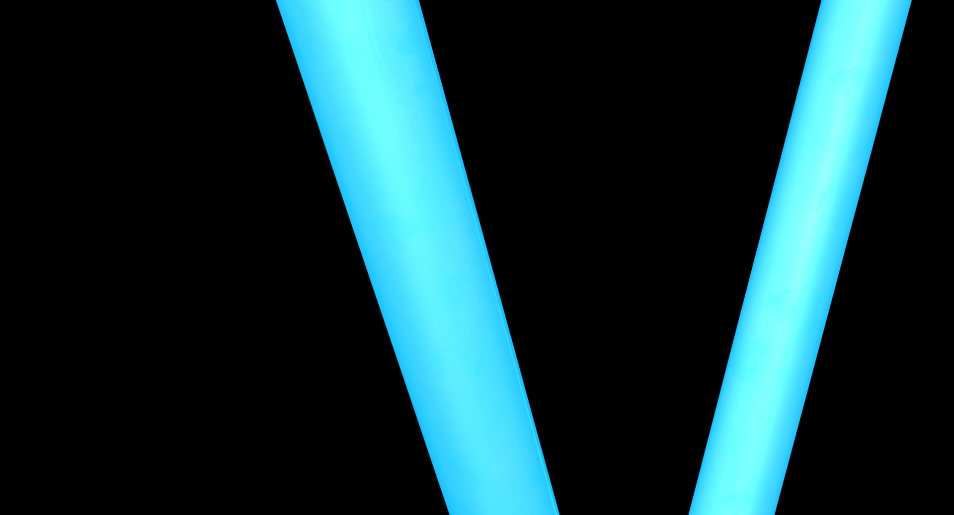 3D neon letter v alphabet - TurboSquid 1639595