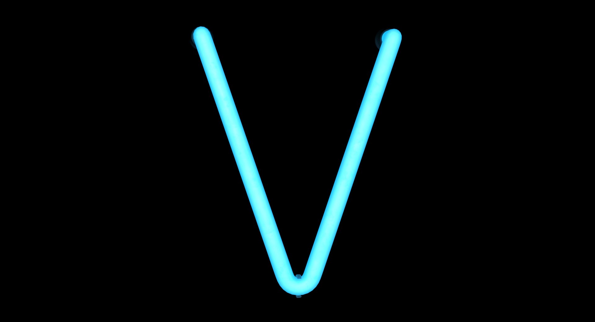 3D Neon Letter V Alphabet - TurboSquid 1639595