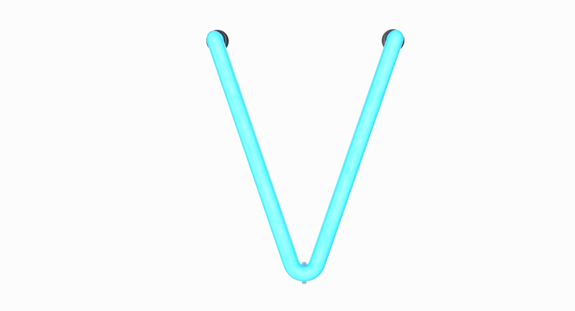 Neon Letter V