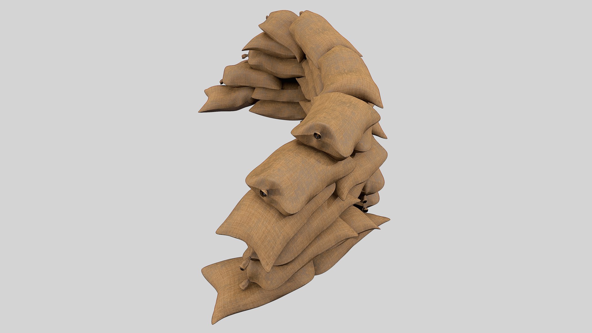 Sandbag V3 With Pbr 4K 8K 3D Model - TurboSquid 1731837