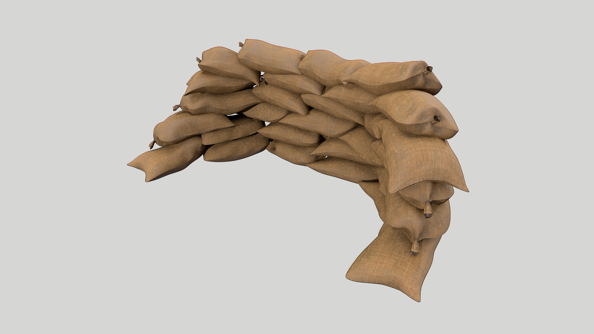 Sandbag V3 With Pbr 4K 8K 3D Model - TurboSquid 1731837