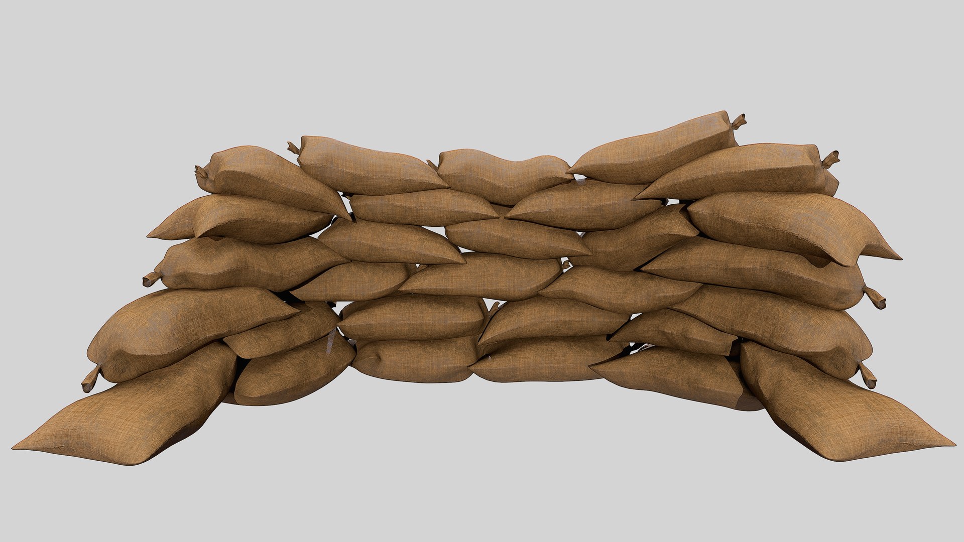 Sandbag V3 With Pbr 4K 8K 3D Model - TurboSquid 1731837